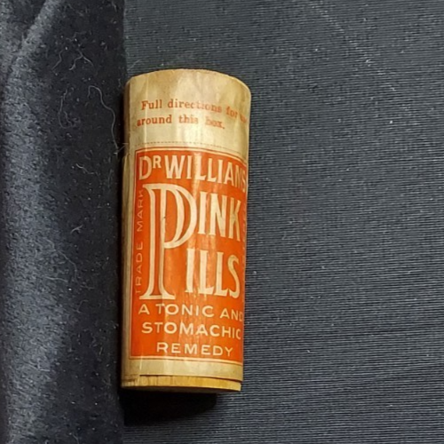 NOS Quack Medicine Wood Container Dr Williams Pink Pills Tonic ...