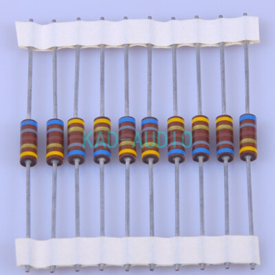 10pc 680R ohm 1/2W Carbon Comp Composition Vintage Resistor ALLEN Style ...