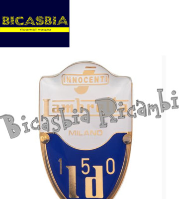 11845 - Badge Emblem Lambretta LD Blue 50X73 Lambretta 150 LD | eBay