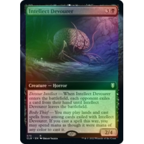 FOIL INTELLECT DEVOURER (EXTENDED ART) X4 Commander Legends: Battle For ...