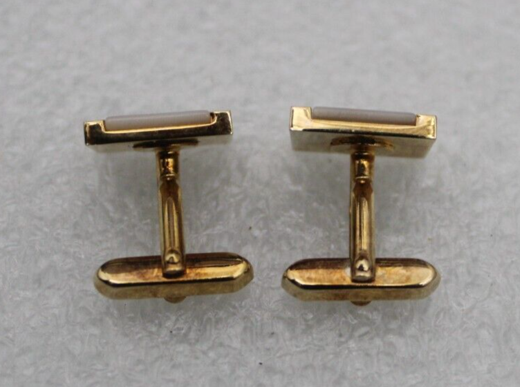 Vintage Men's Gold Tone & Mother Of Pearl Cufflinks In H.Samuel Jewellery Box | eBay UK