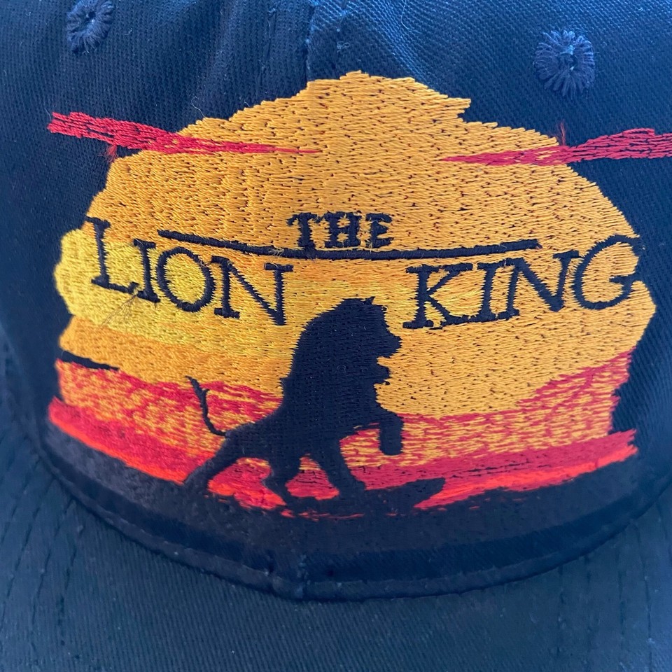 Vintage Disney Store The Lion King Movie Logo Snap Back Adult Hat Cap ...