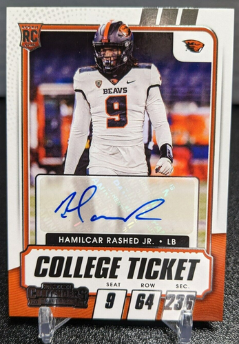 HAMILCAR RASHED JR 2021 Contenders Draft Picks Auto RC OREGON STATE ...