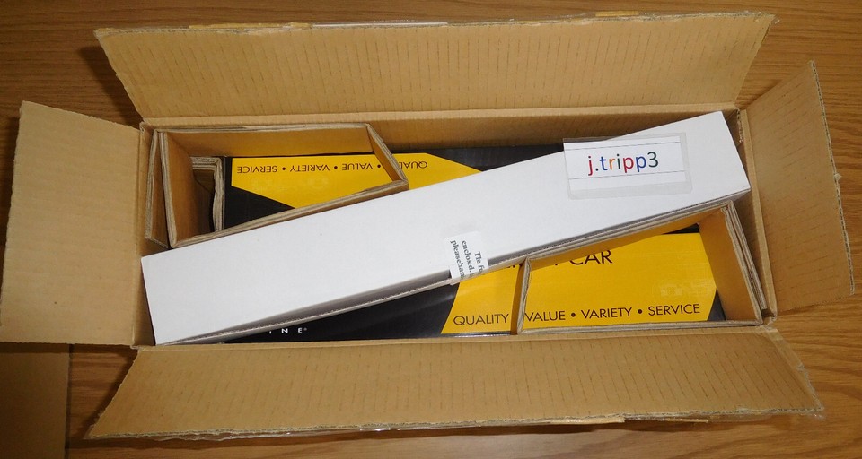 K-LINE K691-1172A BOEING AIRPLANE FUSELAGE BNSF 2 FLAT CAR SET O SCALE ...