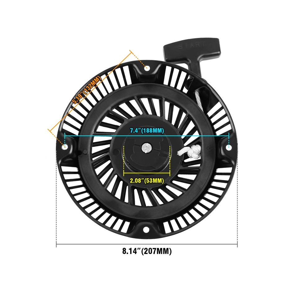 New Recoil Rewind Pull Starter Assembly fit for BRIGGS & STRATTON ...