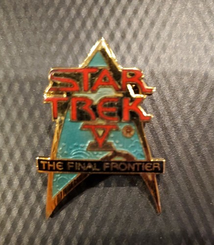 Vintage Star Trek V The Final Frontier 1989 Hat Lapel Pin New | eBay