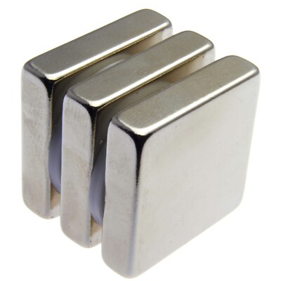 Very Strong Magnets 1" x 1" x 1/4" Powerful * 12.25Kg Pull * Block ...