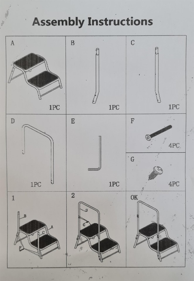 Caravan Double Step with Handrail (Support Handle Twin Non Slip ...