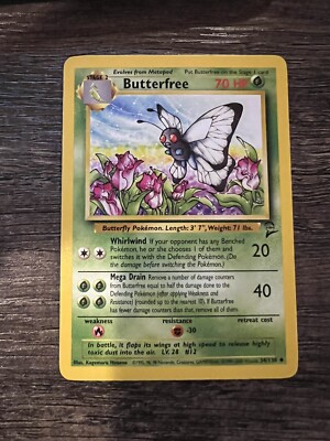 Butterfree Base Set 2 - NM - Uncommon - 2000 Pokémon WOTC - 34/130 | eBay
