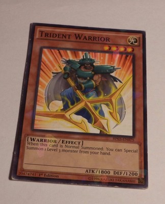 Trident Warrior BP03-EN075 Yugioh Yu Gi Oh! Holo Shatterfoil Rare | eBay