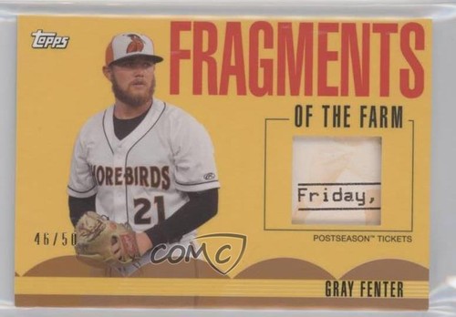 2020 Topps Pro Debut Fragments of the Farm Gold /50 Gray Fenter #PT | eBay