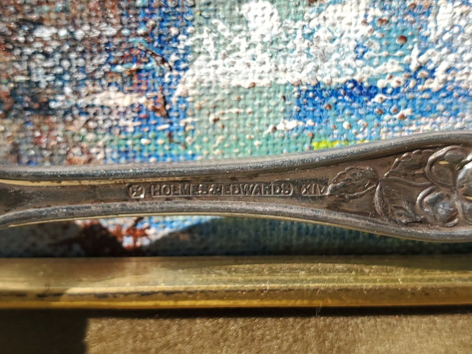6 American Beauty Rose salad forks Holmes & Edwards | eBay