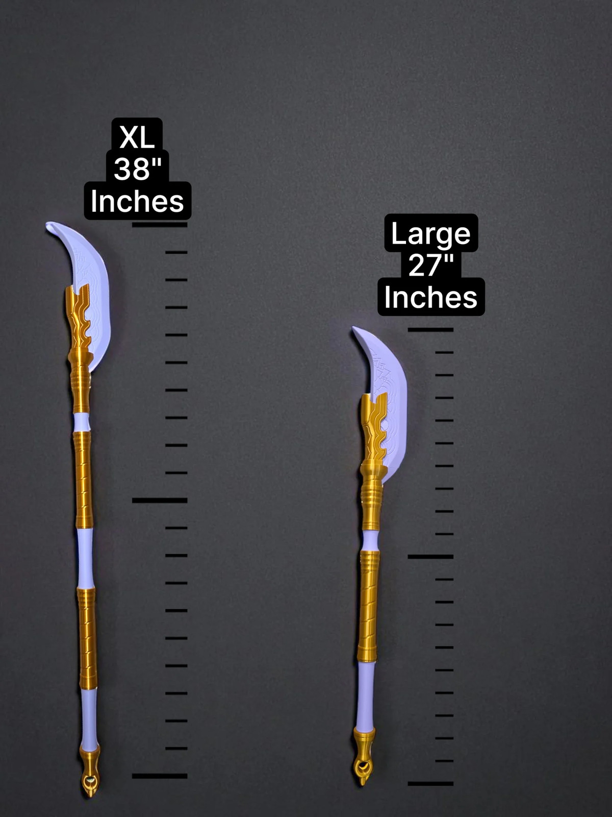K-Pop Demon Hunter Mira Glaive 3D Printed Cosplay Weapon XL 38" or LRG ...