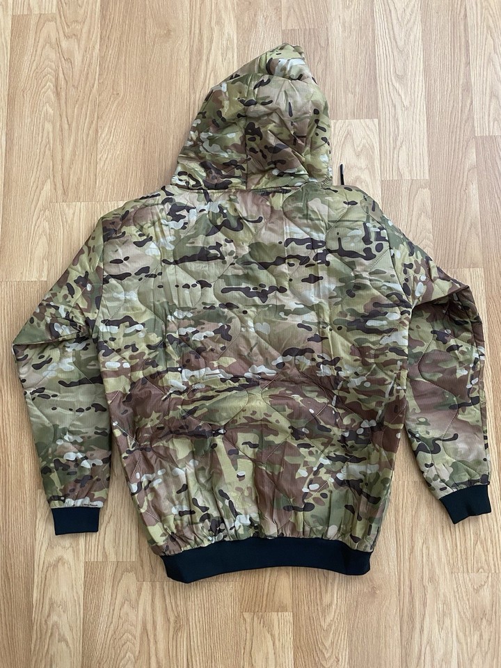 Woobie Hoodie jacket Military zip up OCP Medium Light Weight Tactical ...