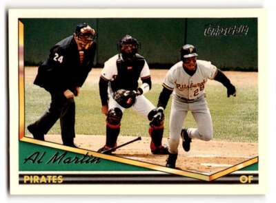 1994 Topps #366 Al Martin Pittsburgh Pirates Baseball Cards EX/NM ID ...