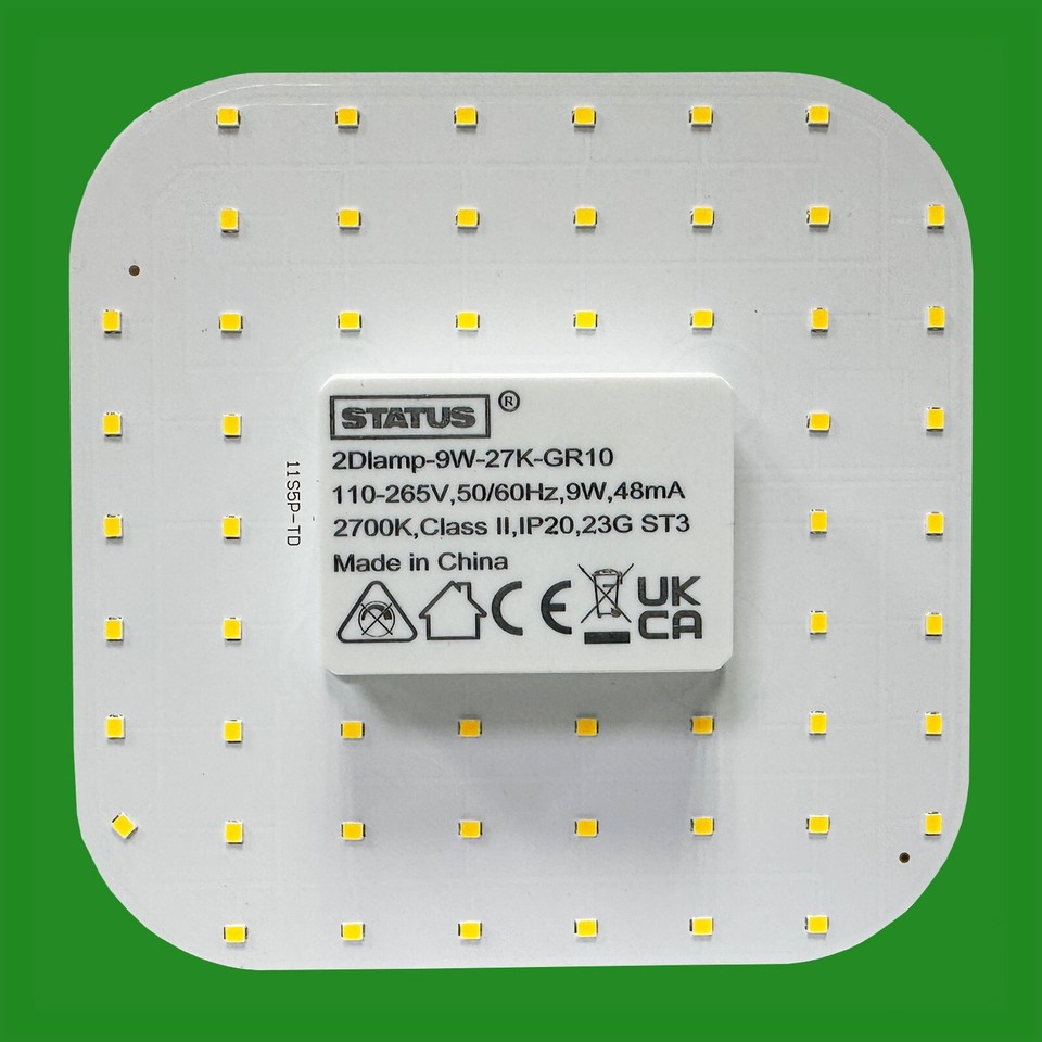 1x 9W (=16W Replacement) LED GR10Q 4 pin 2700K Warm White 2D Light Bulb ...