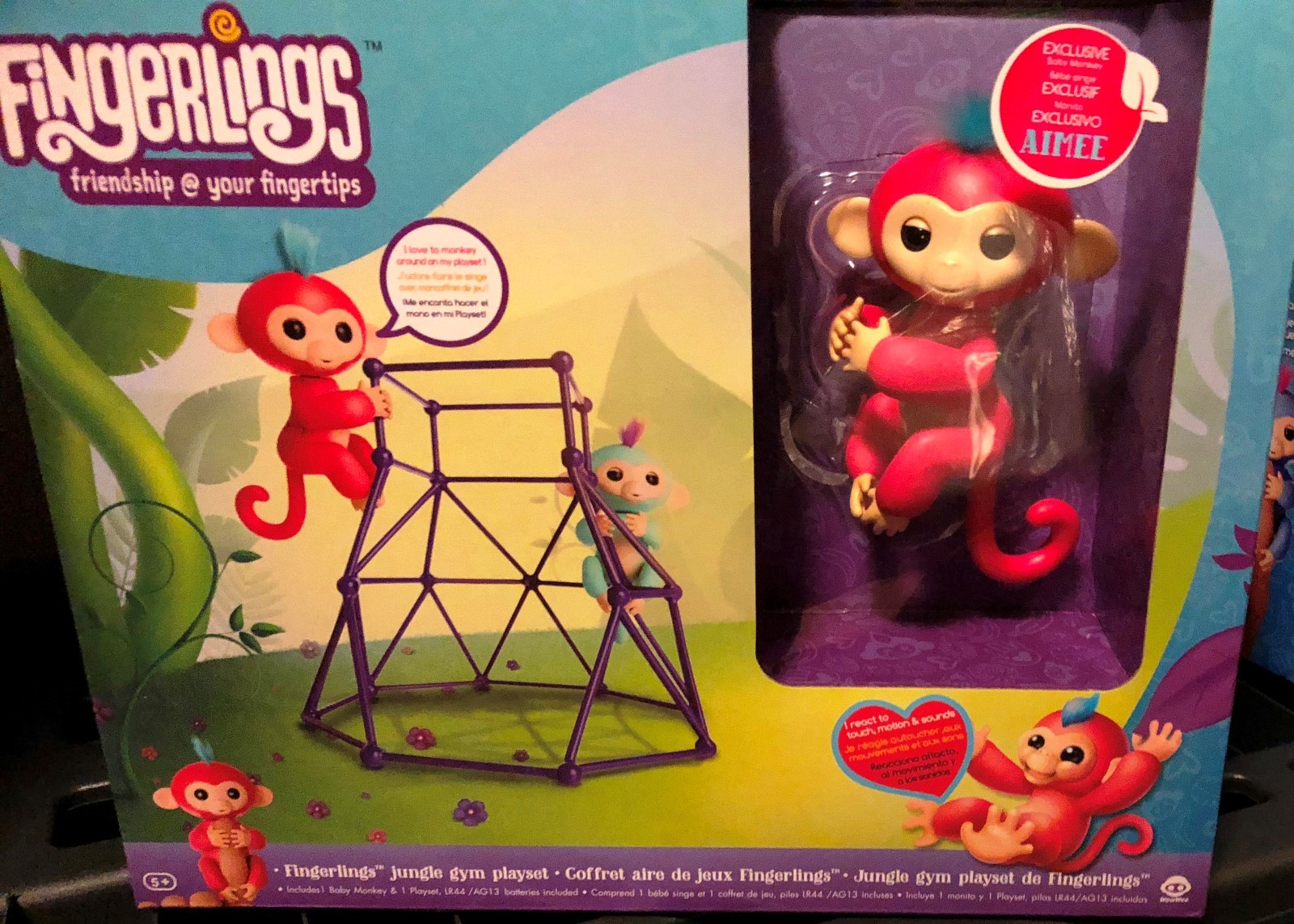 WowWee Fingerlings AIMEE & Her JUNGLE GYM Authentic NEW IN BOX | eBay