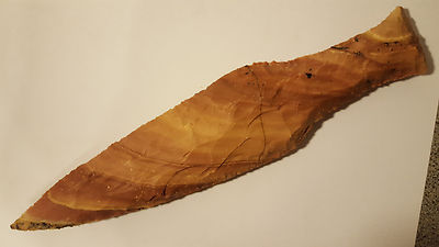 Grand stone age flint tool Danish type (reproduction) flint knapping | eBay