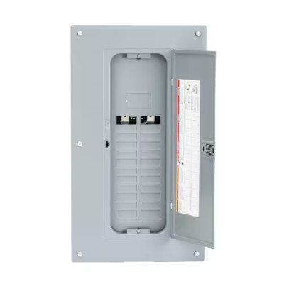 Square D 125 Amp 12 Space 24 Circuit Indoor Homeline Main Load Center ...