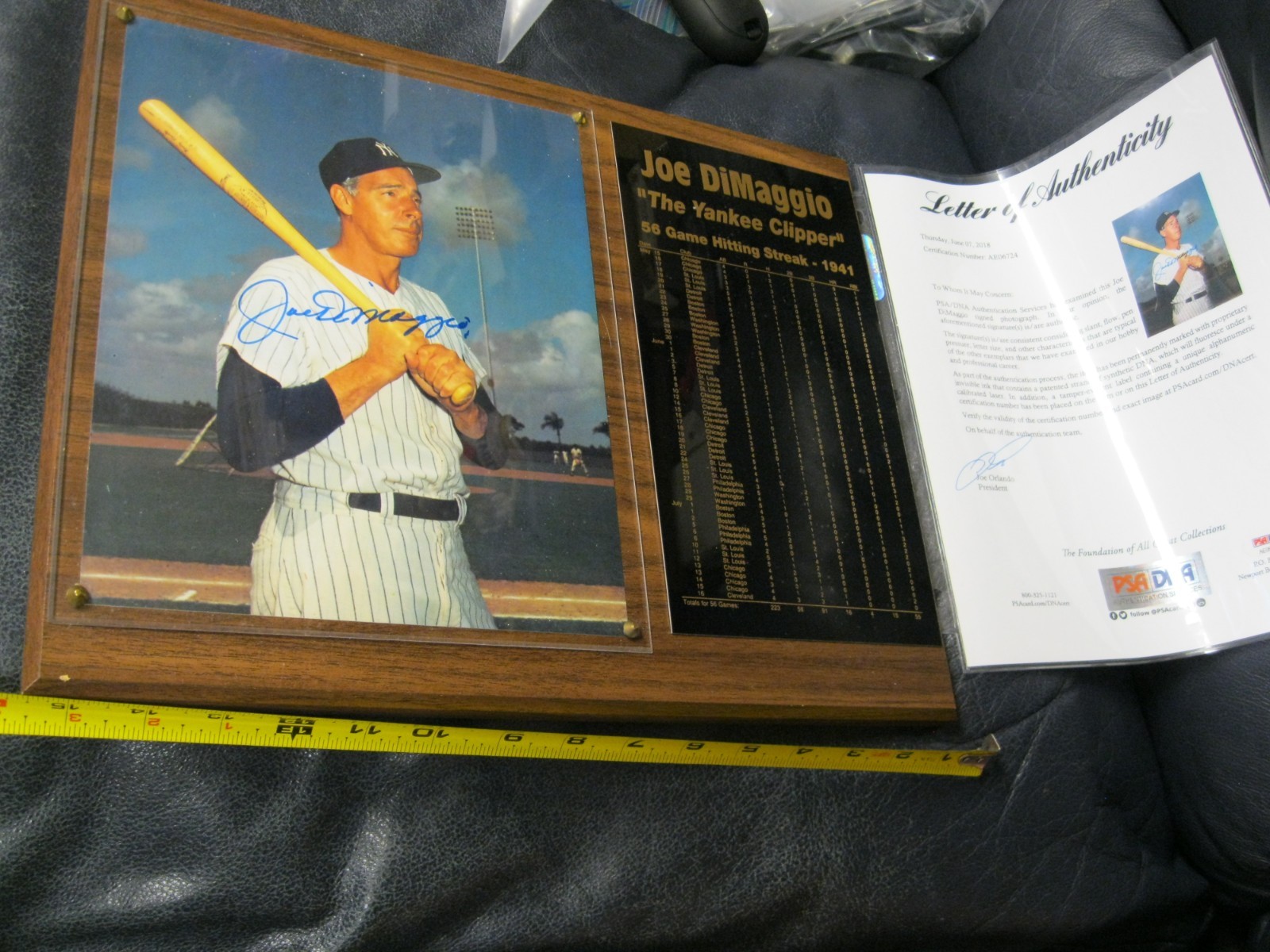 Joe Dimaggio | Autographed Baseball Memorabilia & MLB Merchandise