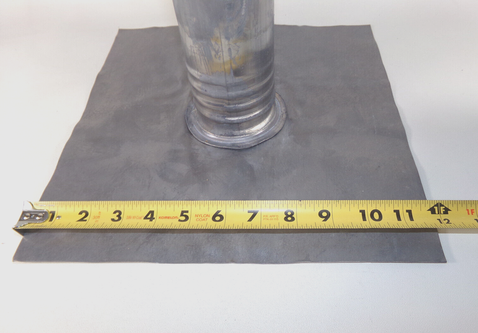 2" Lead Vent Pipe Roof Flashing 12"x12" base, 18" Stack Height, 2.5 ...