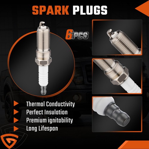 6Pack Ignition Coil & Iridium Spark Plug For Ford Lincoln Mazda 3.5L 3 ...