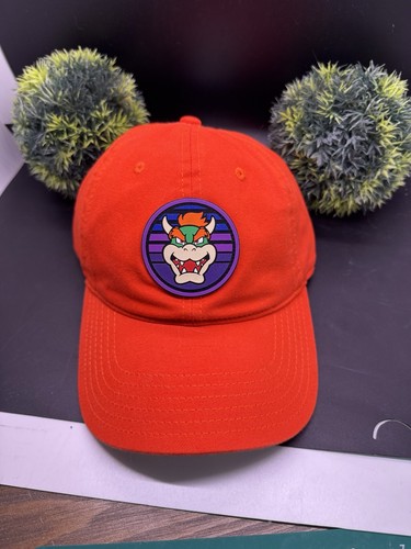 Bowser Super Mario Brothers Orange Adjustable Hat BioWorld Ball Cap | eBay