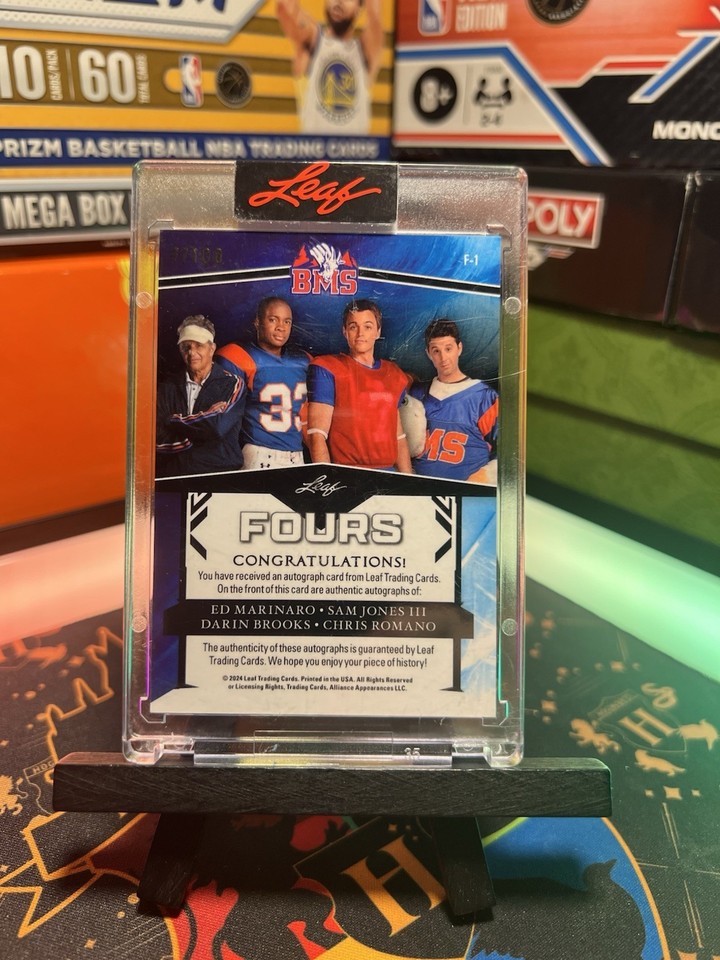 2024 Leaf Blue Mountain State (BMS) Quadruple Auto Card /100 | eBay