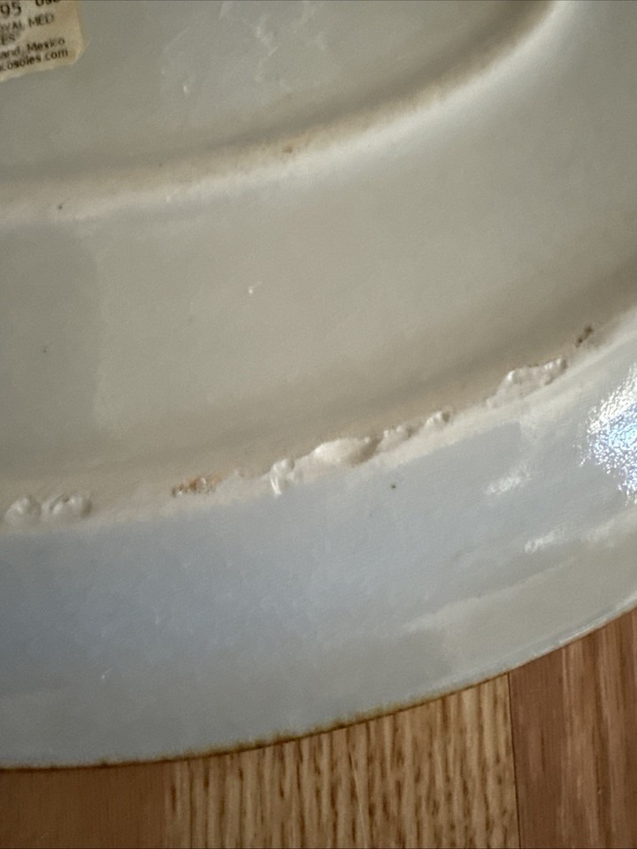 Vintage Ceramic Crackle Hand Painted Mexican 13.75" Oval Platter Fish ...