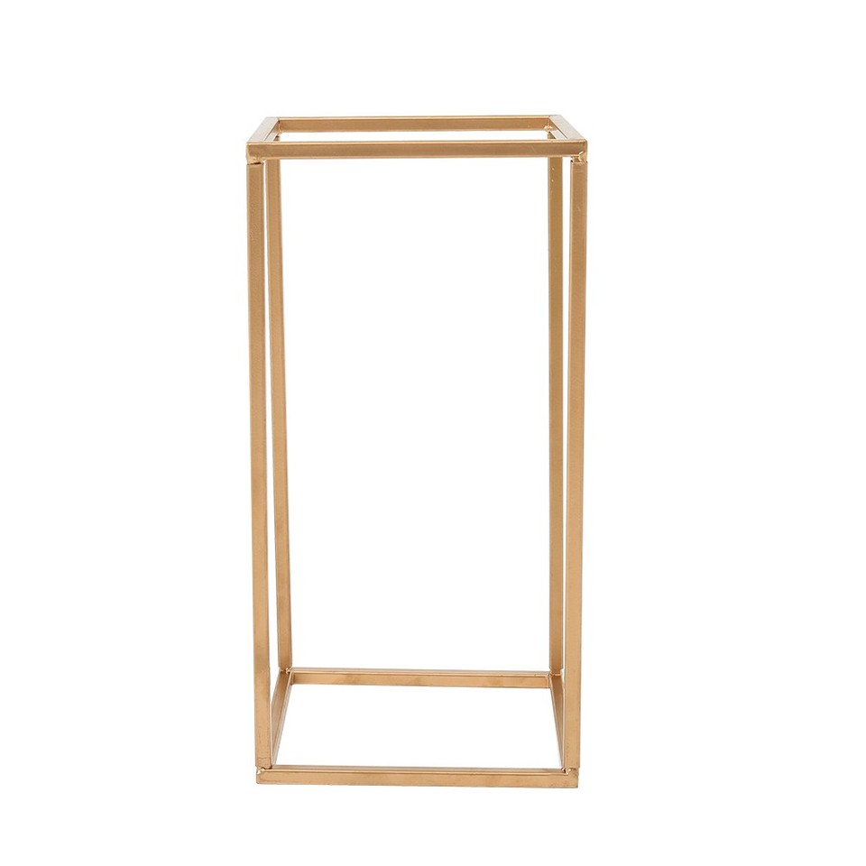 Square Metal Frame Flower Pedestal Wedding Venue Aisle Display Flower ...
