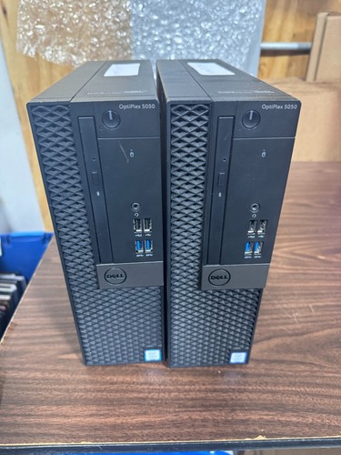 (QTY 2) Dell Optiplex 5050 SFF PC | i5-7500 @ 3.40GHz 8GB RAM 500GB (No ...