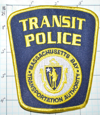 MASSACHUSETTS BAY TRANSIT POLICE DEPT TRANSPORTATION AUTHORITY PATCH | eBay