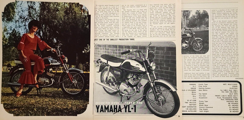 1966 Yamaha YL1 Motorcycle 5p test Article | eBay