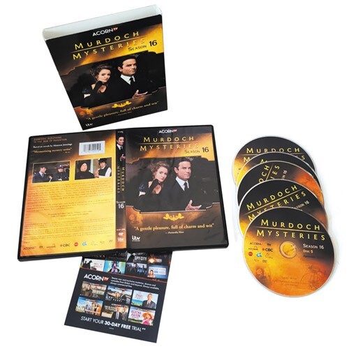 Murdoch Mysteries: Season 16, Sixteen (Brand New DVD Set) Ships Ground ...