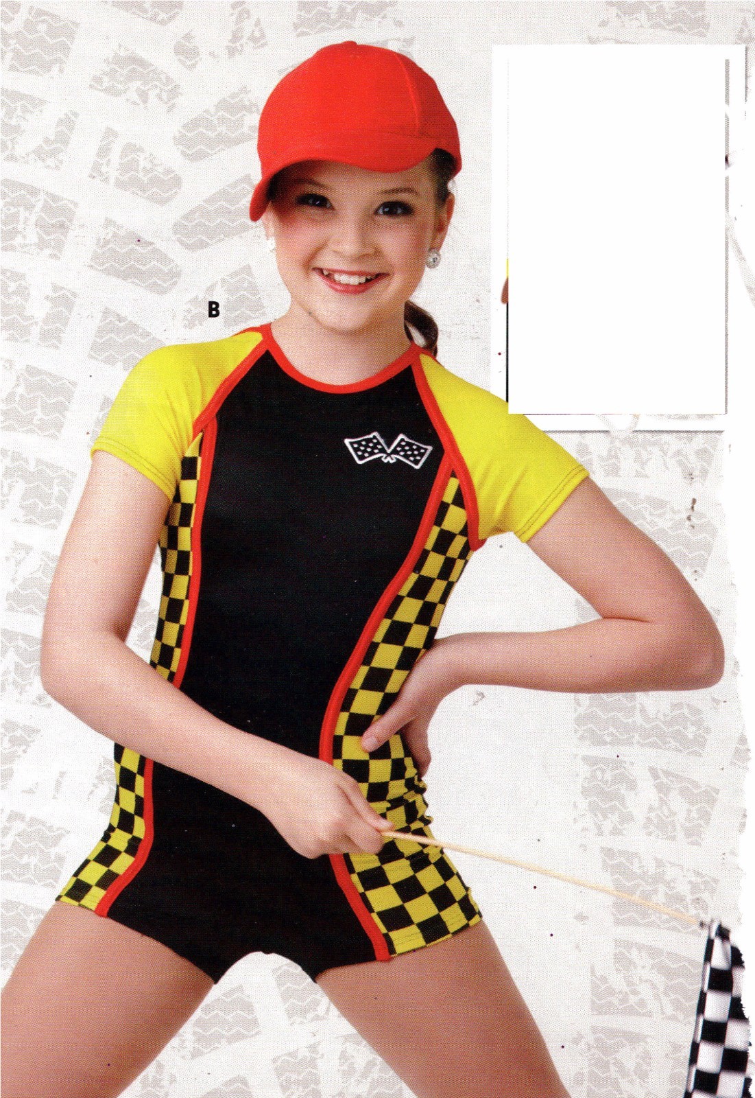 Nascar Speedway inspired shorty unitard Dance Costume Checkered Adult ...