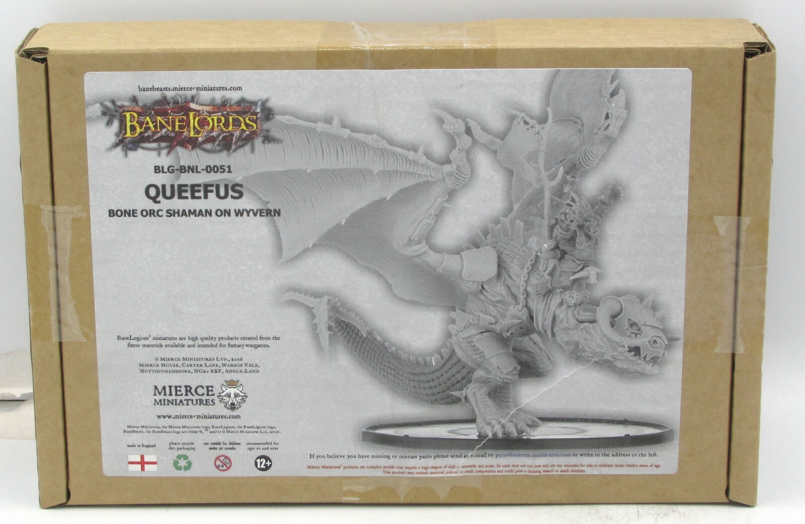 Bane Lords BLG-BNL-0051 Queefus (Bone Orc Shaman on Wyvern) Mage ...