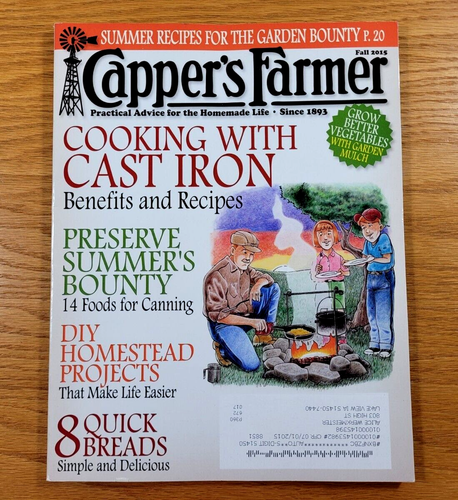 Capper's Farmer Magazine Back Issue from Fall 2015 Cooking With Cast ...