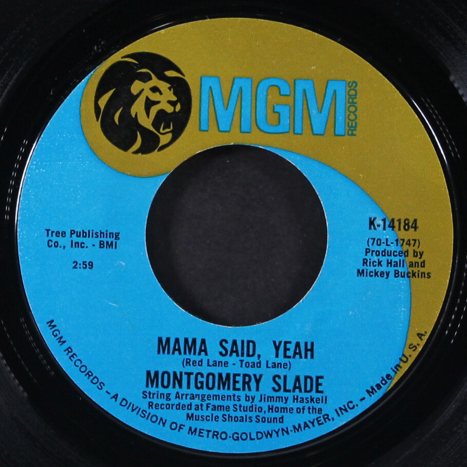 MONTGOMERY SLADE: mama said yeah MGM 7" Single 45 RPM | eBay