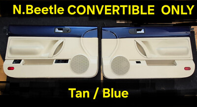 Volkswagen Beetle Door Panel SET 1998 to 2010 OEM Tan / Blue ...