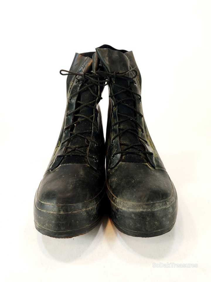 VTG Bata Men's Size 13 Black Airborne Mickey Mouse Extreme Cold Weather ...