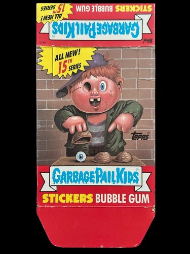 1988 Garbage Pail Kids 15th Series Empty Wax Box Topps Vintage GPK ...