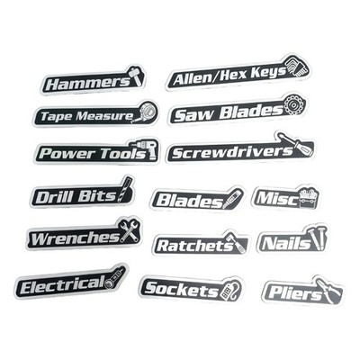 Badges Labels Set for Efficient Warehouse and Exhibition Management ...