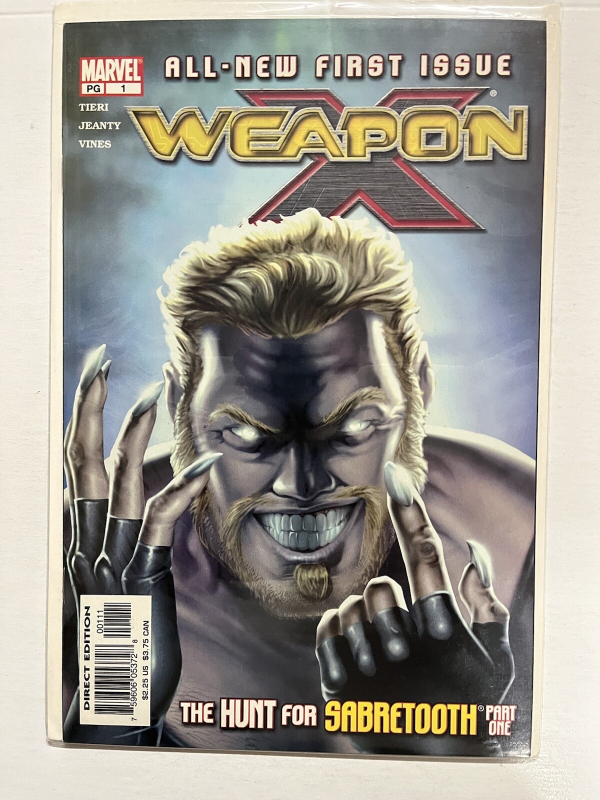 ALL-NEW WEAPON X 1 - THE HUNT FOR SABRETOOTH - MARVEL - MESMERO + WILD ...