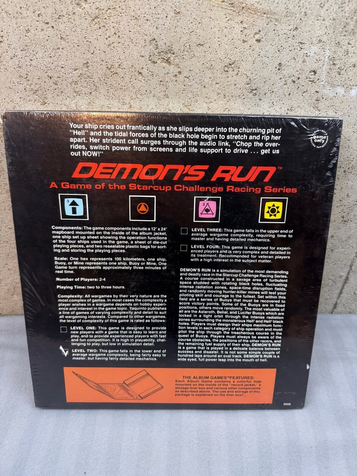 NEW Vintage Demons Run Album Game Yaquinto Publications 1981 SEALED ...