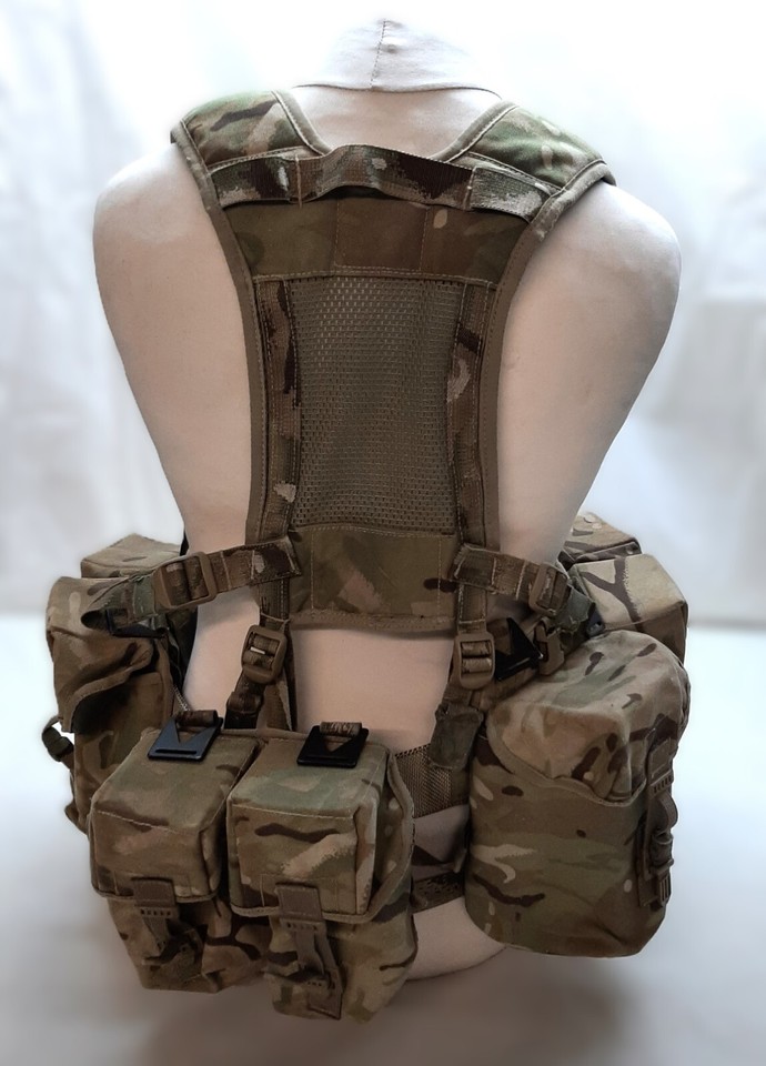 Airborne Army Webbing MTP British Assault Camo Belt Yoke & Assorted ...