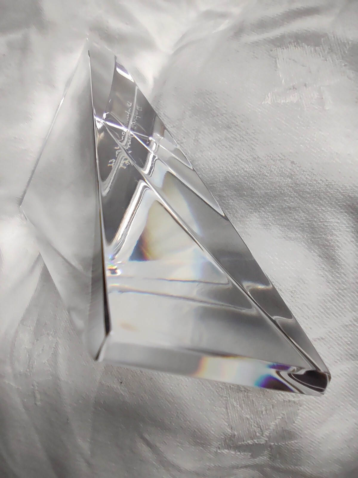 Commission Item Orrefors Heavy Shard Prism Paperweight Erika commission-item-orrefors-heavy-shard-prism-paperweight-erika