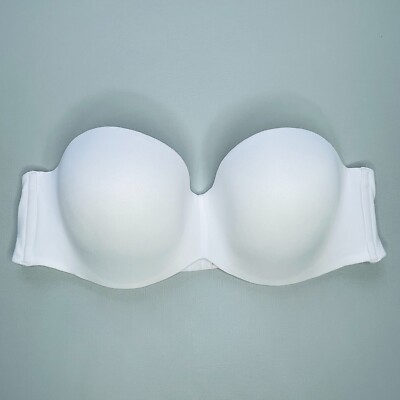 Maidenform Strapless Bra 42C Underwire Satin Seamless Padded Molded ...