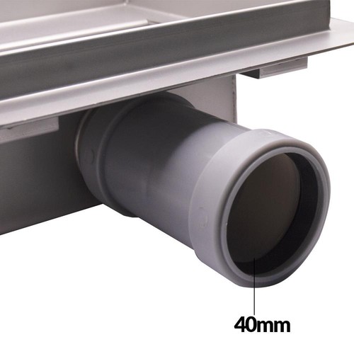 500mm Linear Shower Drain Stainless Steel Wetroom Channel Gully (Design ...