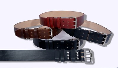 WORK BELT TRADIE QLT 3.6MM THICK X 50MM LEATHER HEAVY DUTY HAND MADE ...