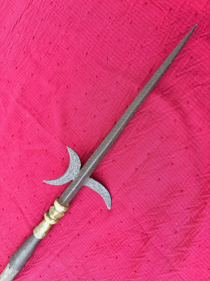 Beautiful ANTIQUE Halberd , Spear , Pike Polearm not sword | eBay